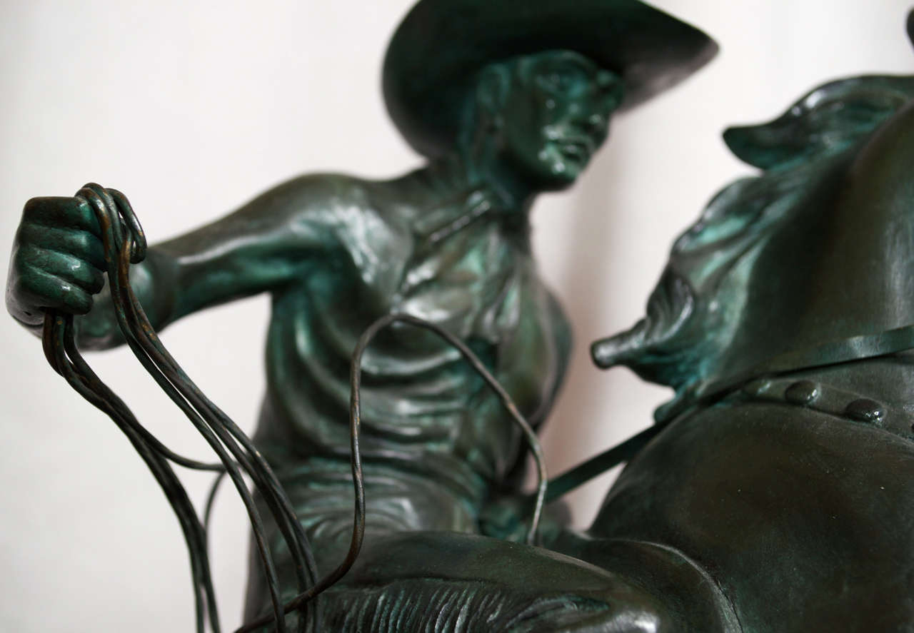 Bronze Figure of a Cowboy at 1stDibs