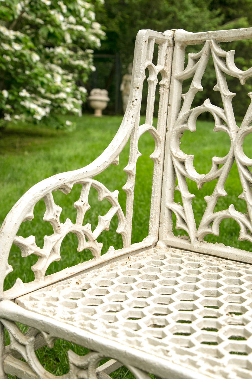 Pair of Gothic Style Cast Iron Garden Benches at 1stDibs | gothic ...