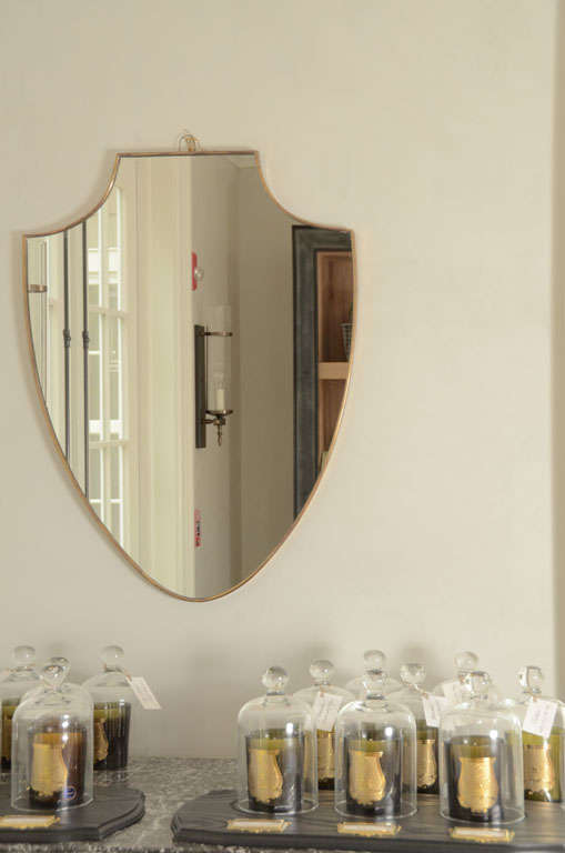 Italian Shield Mirror at 1stDibs | sheild mirror, antique shield mirror ...