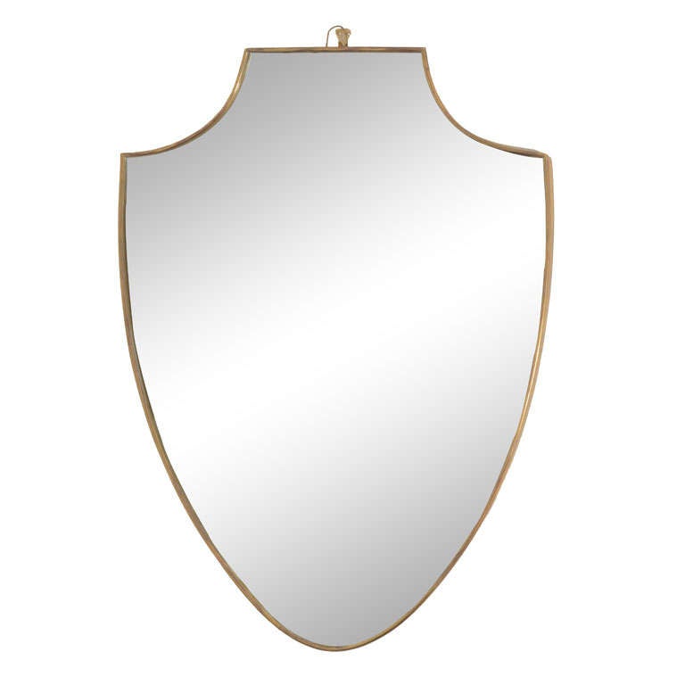 Italian Shield Mirror at 1stDibs | sheild mirror, antique shield mirror ...