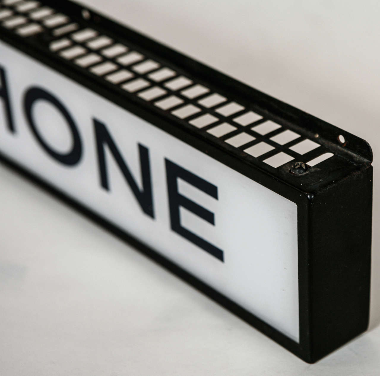 Vintage Telephone Sign at 1stDibs