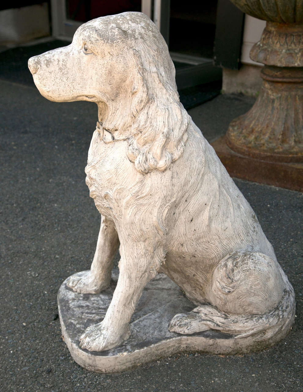 20th century cast stone dogs For Sale at 1stDibs
