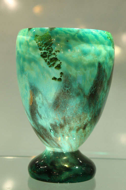 DAUM Art Deco Glass Vase at 1stDibs | daum glass vase, daum art glass ...