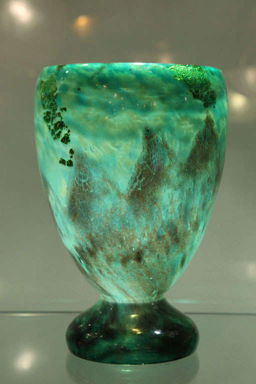 DAUM Art Deco Glass Vase at 1stDibs | daum glass vase, daum art glass ...