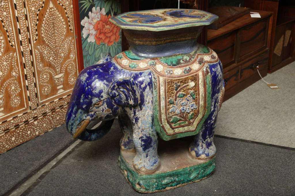 Elephant Garden Stool at 1stDibs | elephant garden seat, garden ...