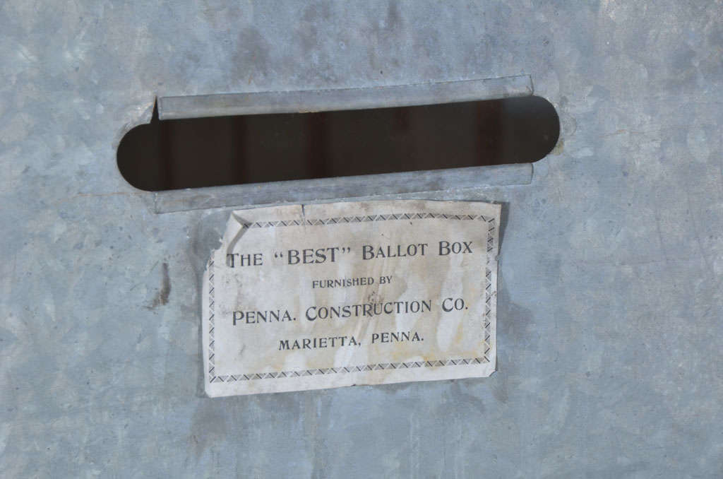 Metal Ballot Box at 1stDibs | metal ballot boxes