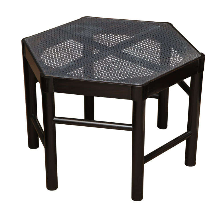 Hexagonal Side Table at 1stDibs