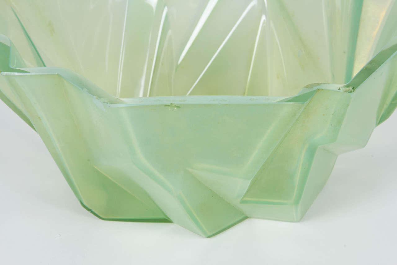Ruba Rombic Bowl in Jade, by Reuben Haley for Consolidated Glass at ...