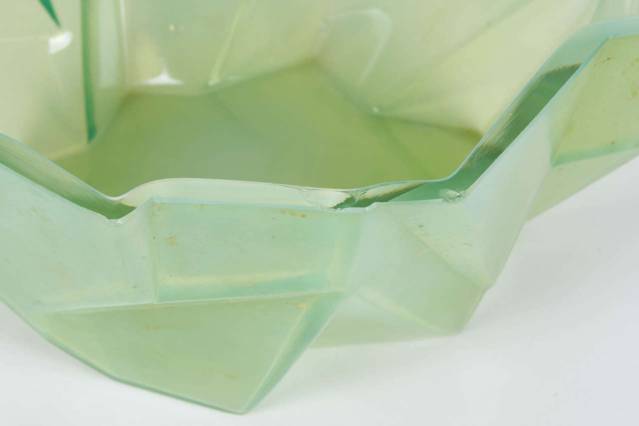 Ruba Rombic Bowl in Jade, by Reuben Haley for Consolidated Glass at ...