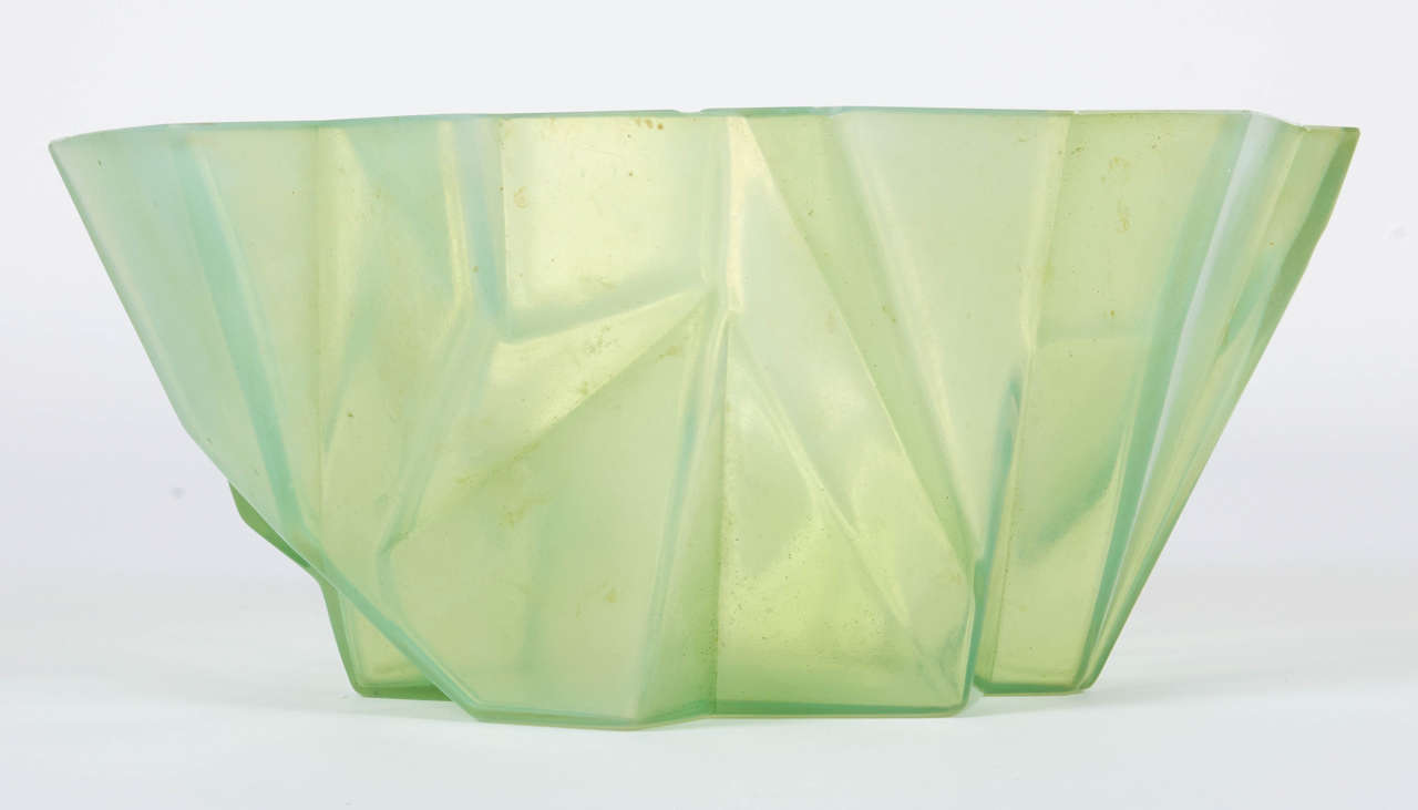 Ruba Rombic Bowl in Jade, by Reuben Haley for Consolidated Glass at ...