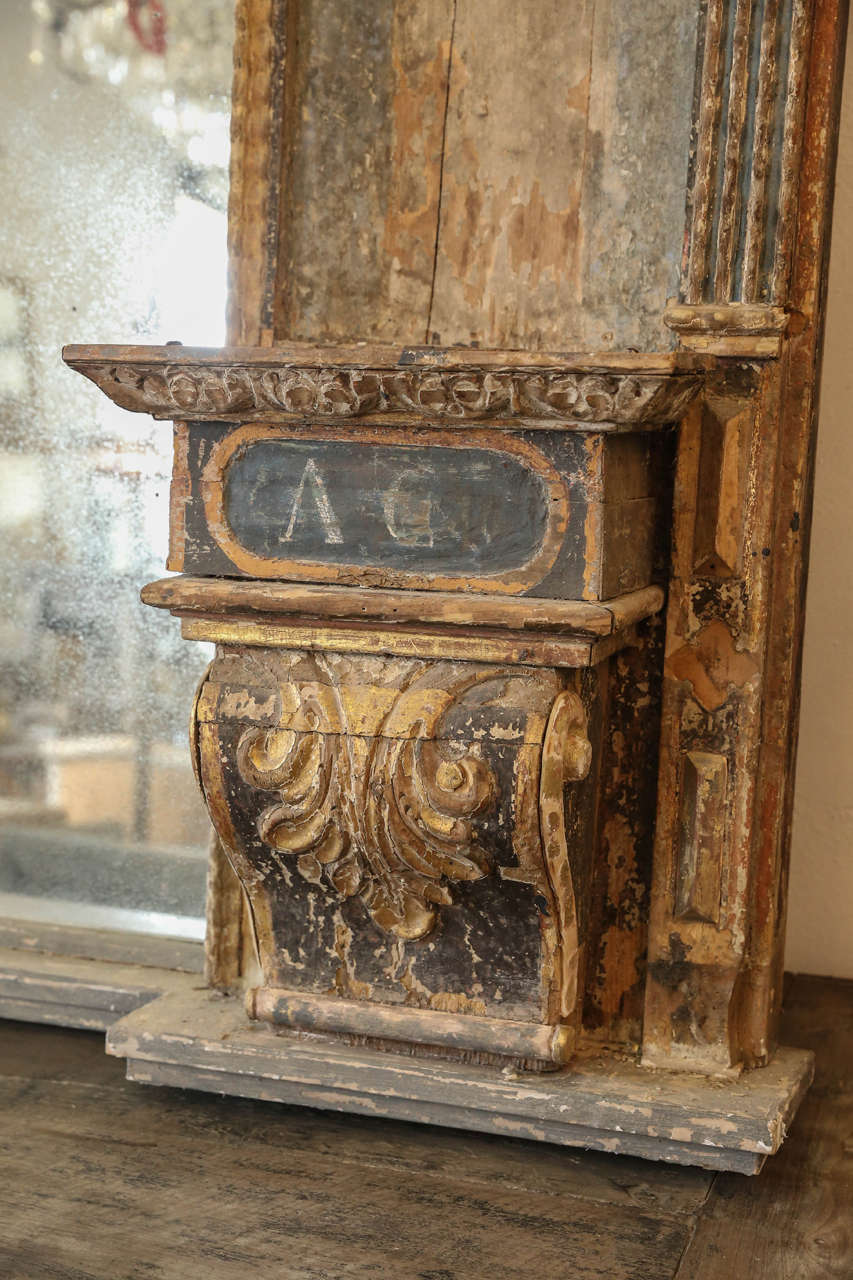 Spanish 17th Century Altar Frame Made into Mirror at 1stDibs
