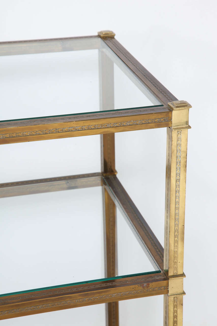 Vintage Brass Console at 1stDibs