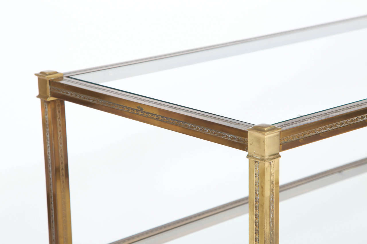 Vintage Brass Console at 1stDibs