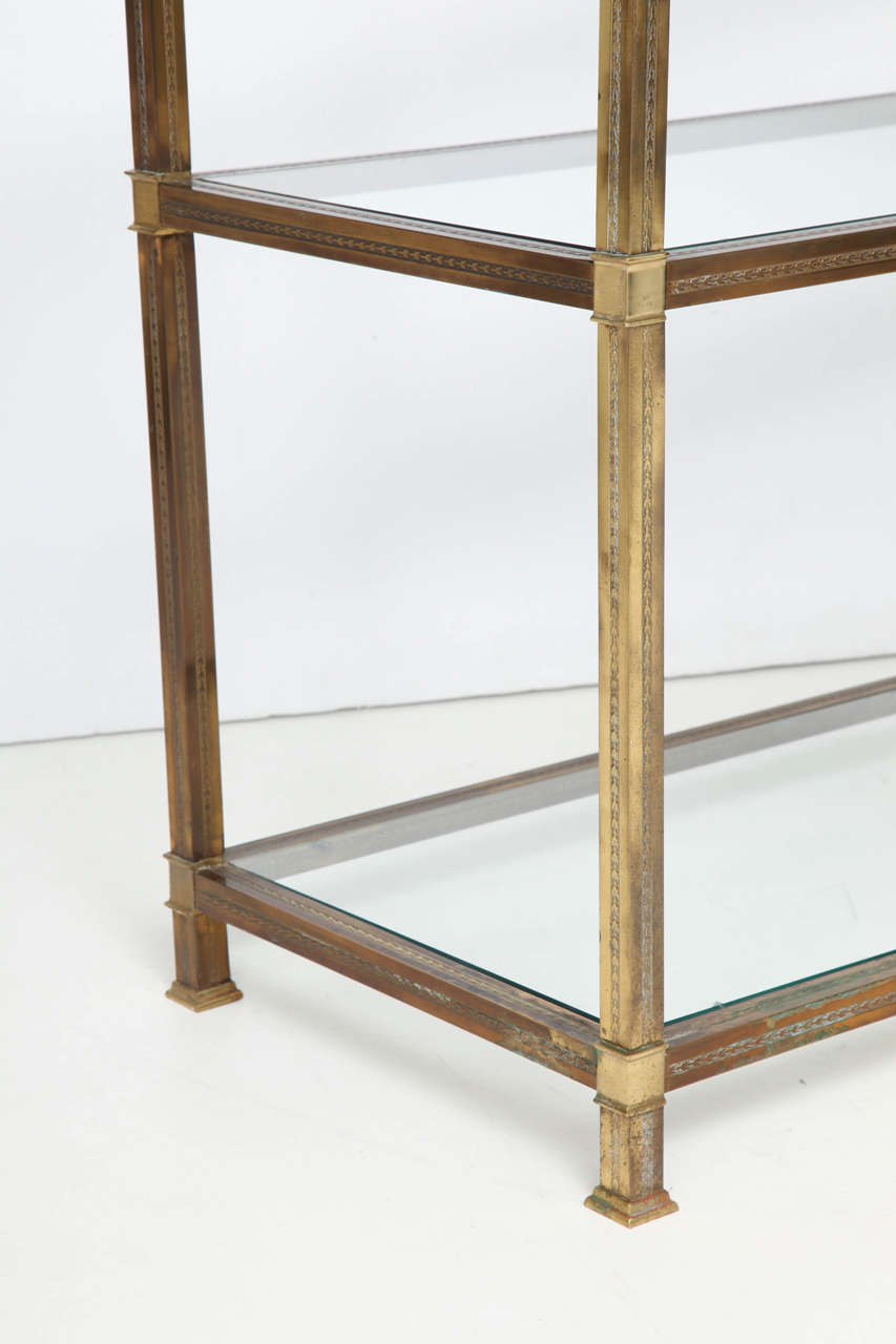 Vintage Brass Console at 1stDibs