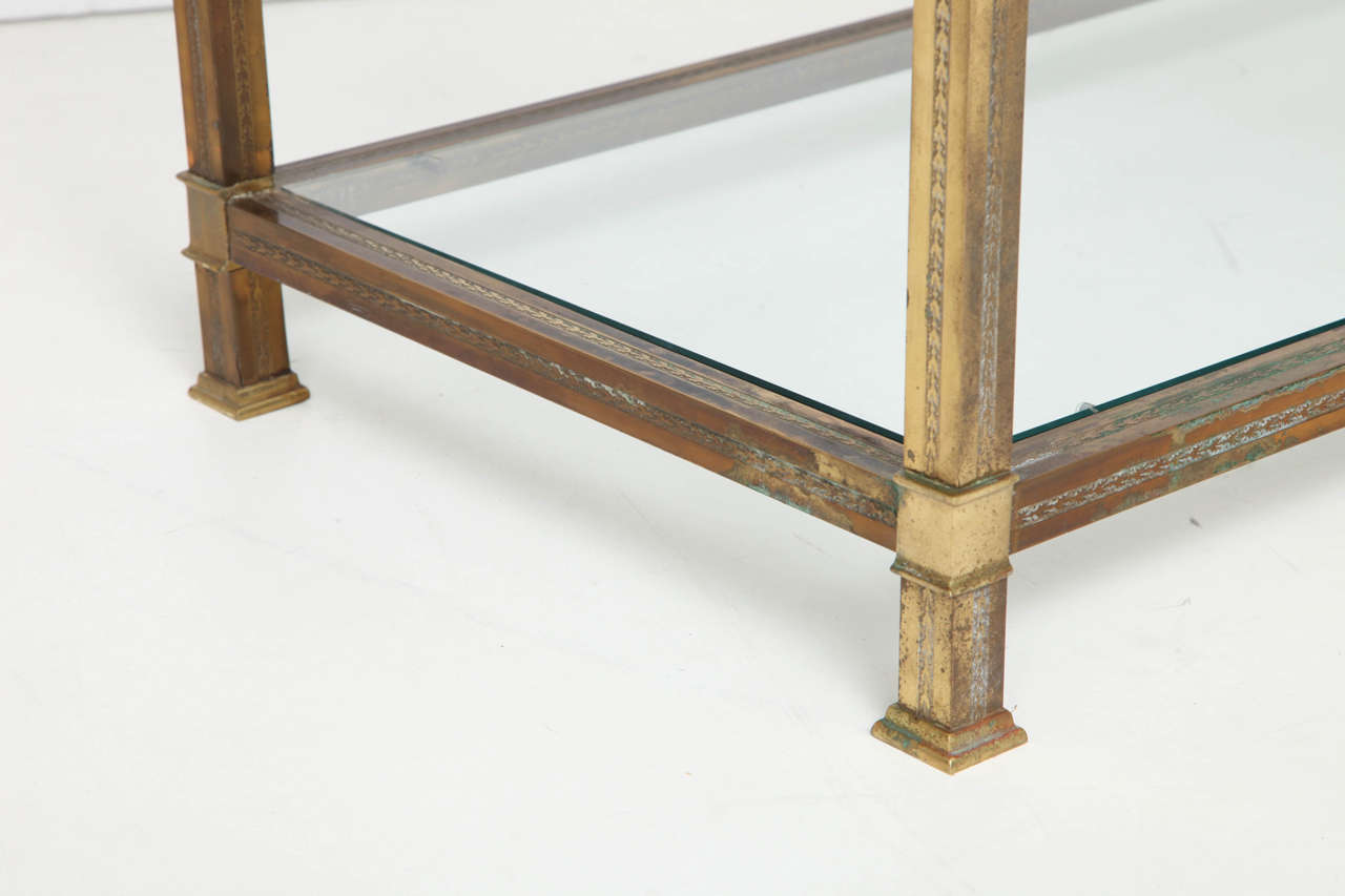 Vintage Brass Console at 1stDibs