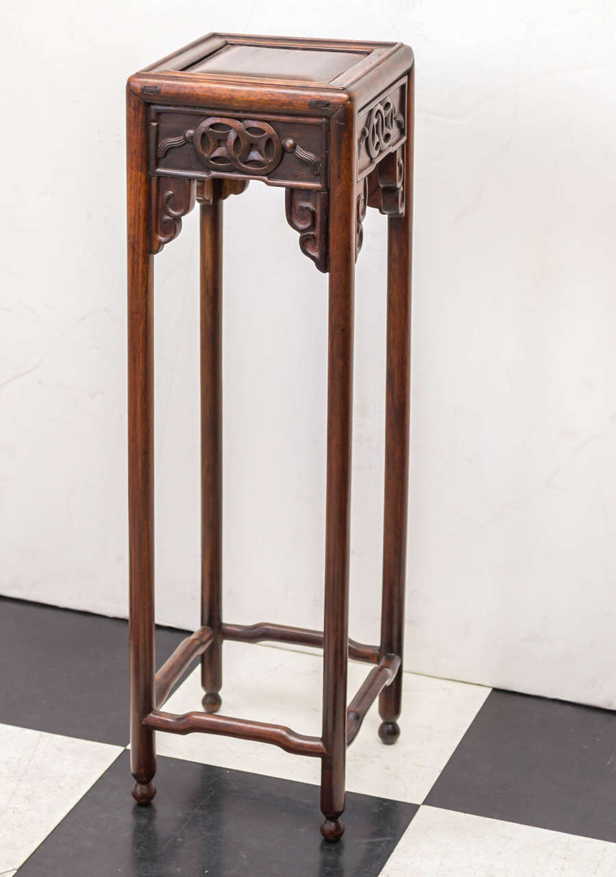 Chinese Hong Mu Vase Stand or Side Table at 1stDibs | vase table stand ...