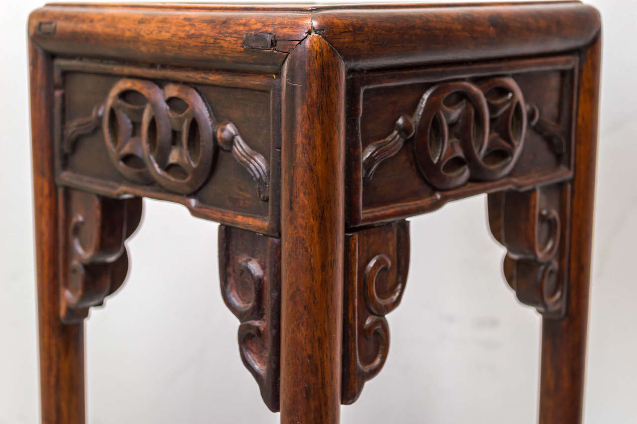 Chinese Hong Mu Vase Stand or Side Table at 1stDibs | vase table stand ...
