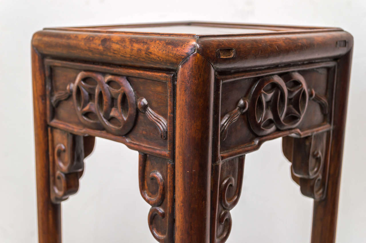 Chinese Hong Mu Vase Stand or Side Table at 1stDibs | vase table stand ...