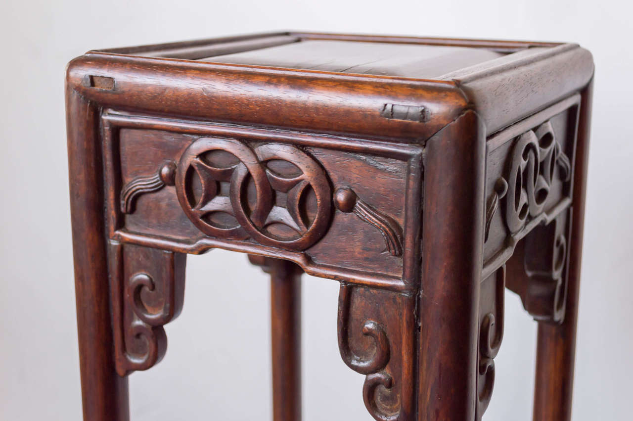 Chinese Hong Mu Vase Stand or Side Table at 1stDibs | vase table stand ...