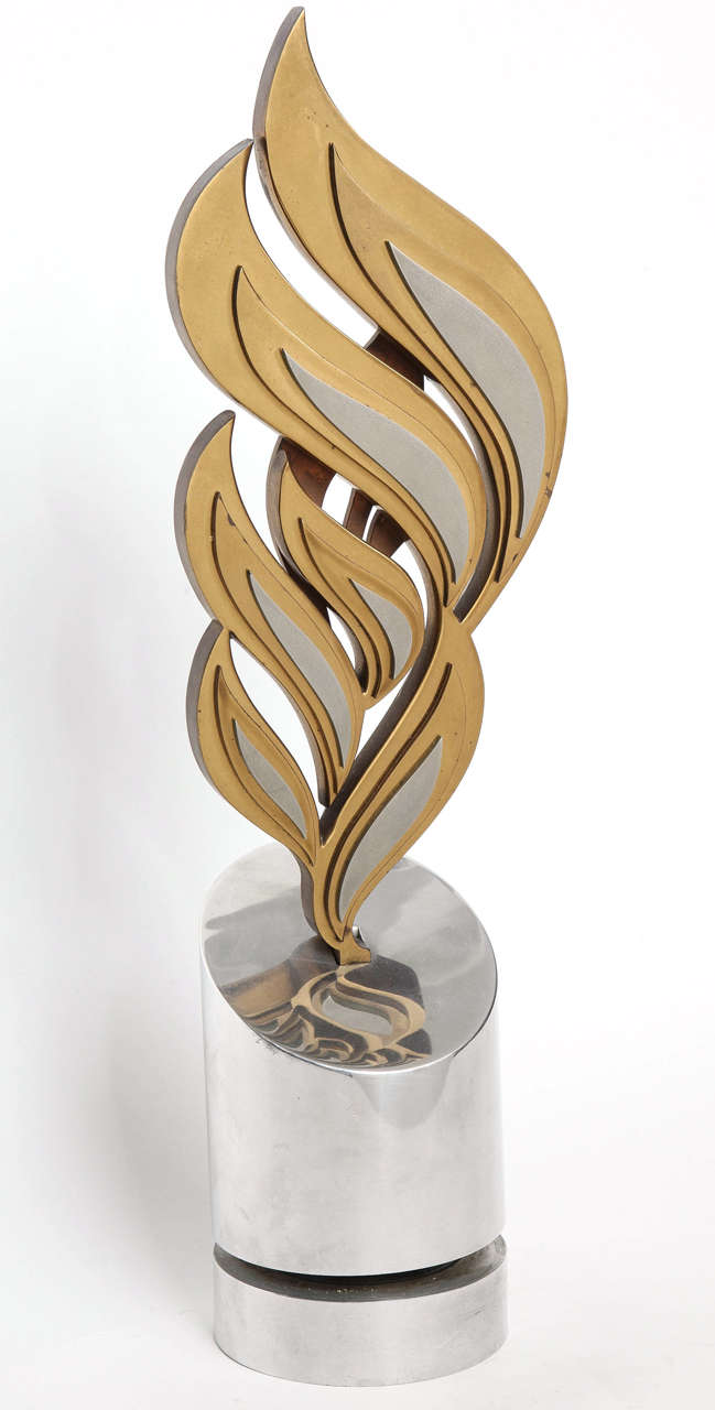 Bronze and Aluminum Sculpture "The Flame" For Sale at 1stDibs | the ...