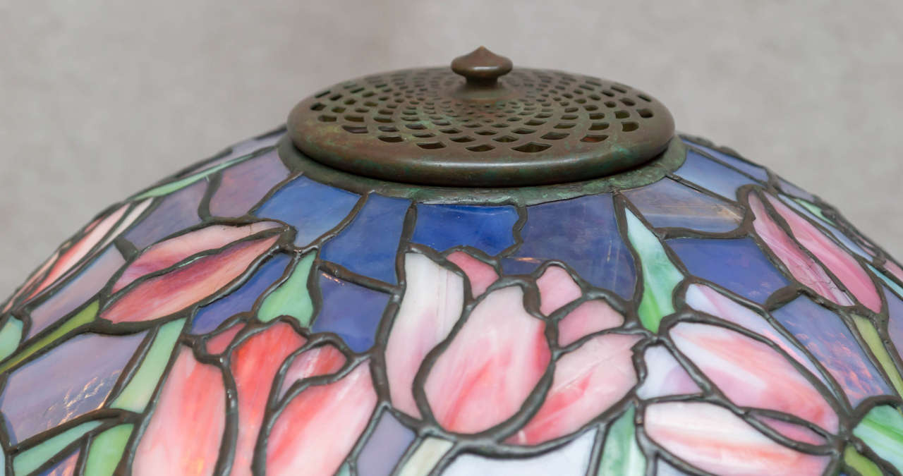 Tiffany "Tulip" Table Lamp at 1stDibs | vintage tiffany tulip lamp
