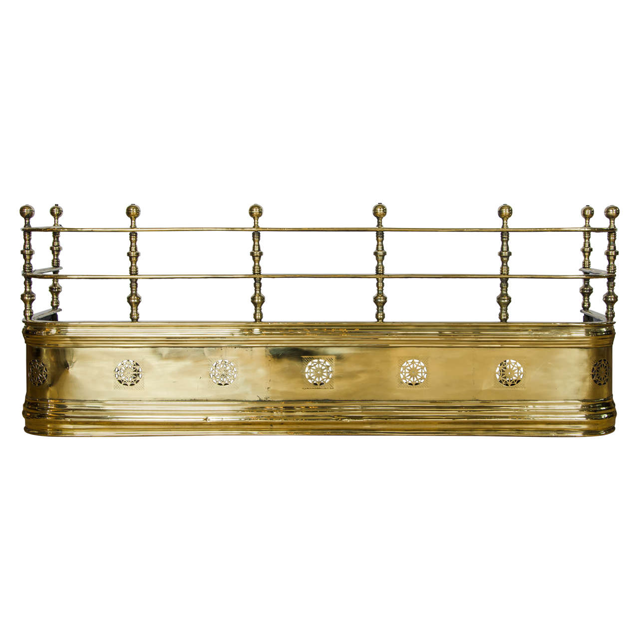 Antique Brass Georgian Fender For Sale at 1stDibs