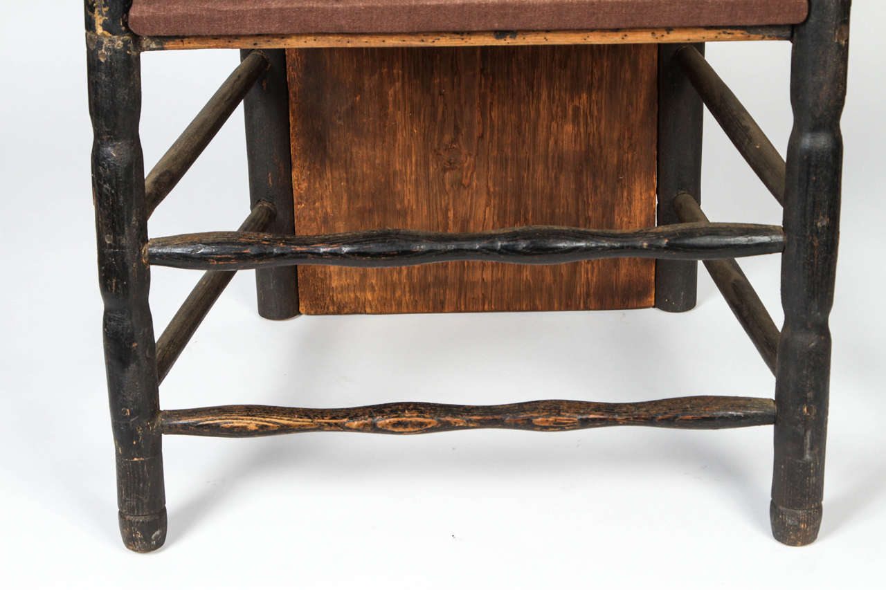 Early American Primitive Chair at 1stDibs | primitive wingback chair ...