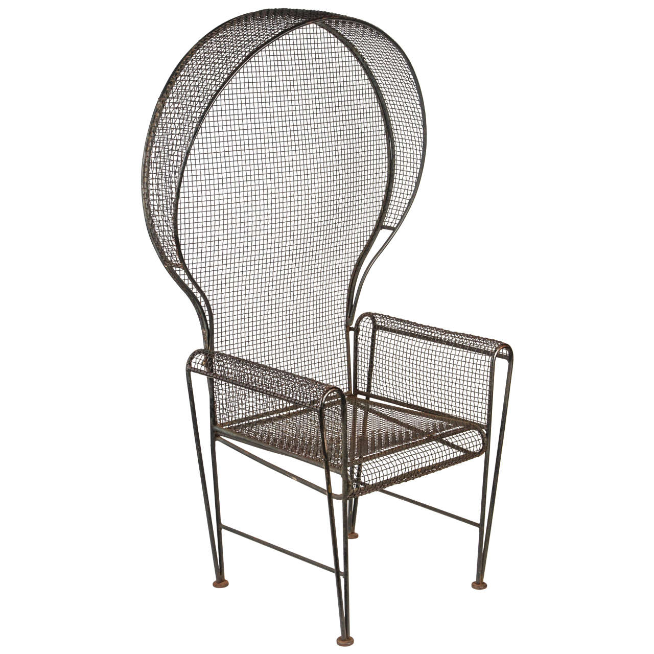 Hooded Chair by Russell Woodard for Sculptura at 1stDibs