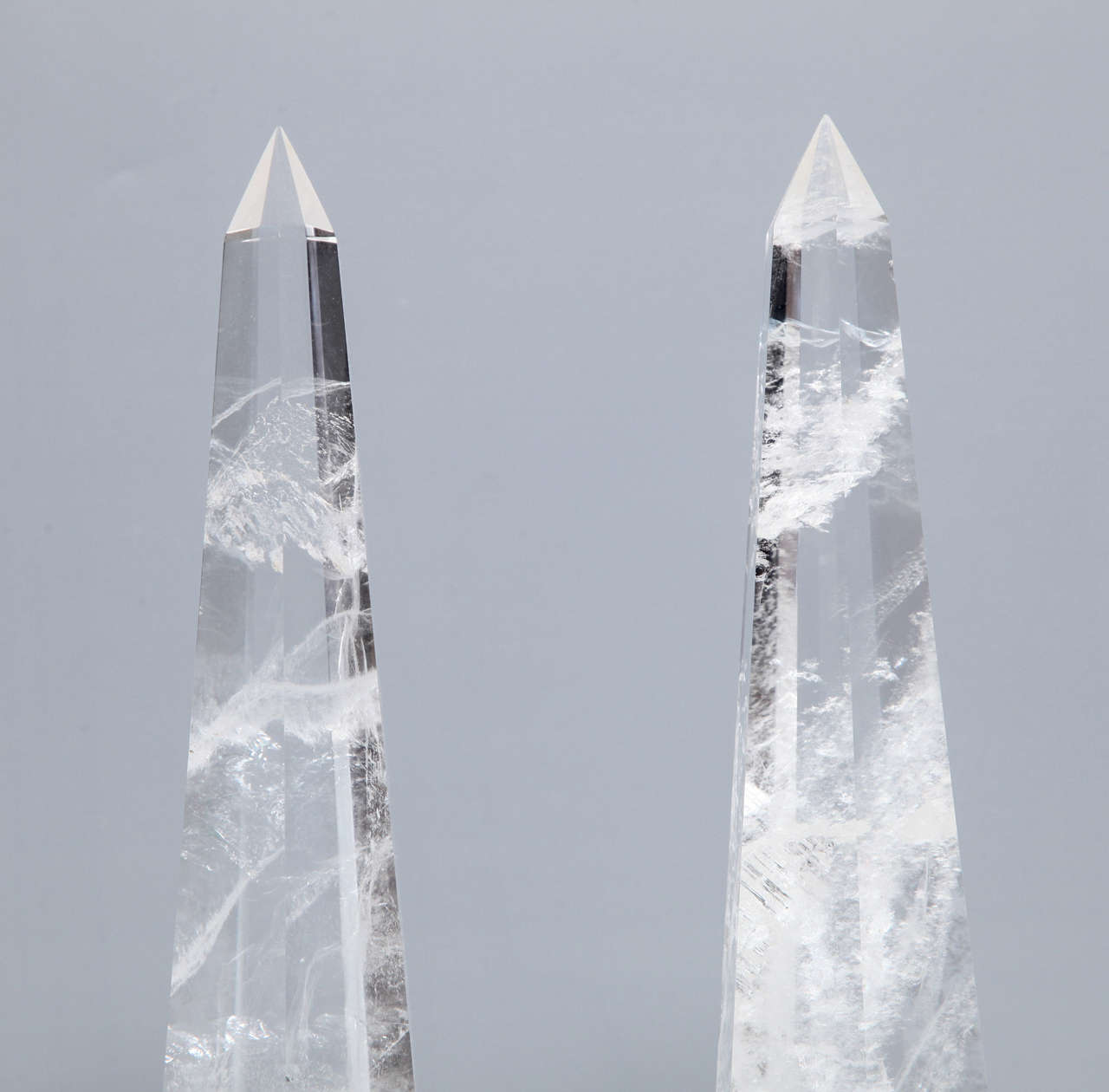 Fine Pair of Cut Rock Crystal Obelisks For Sale at 1stDibs | crystal ...