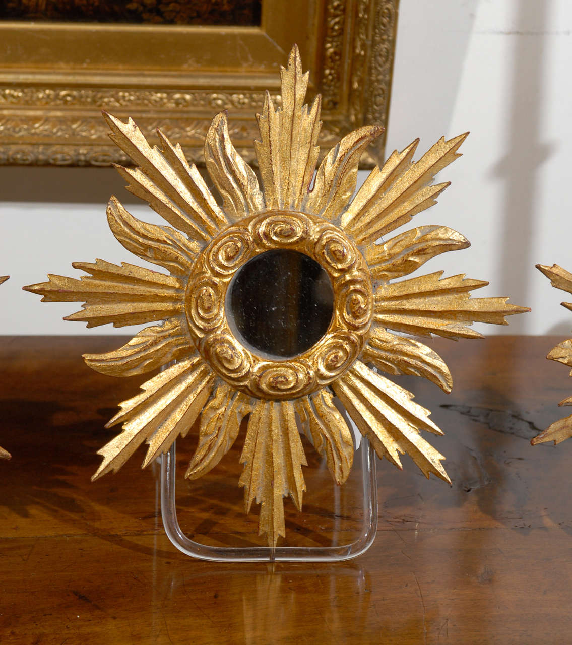 Three Small French Sunburst Mirrors at 1stDibs | small sunburst mirrors ...
