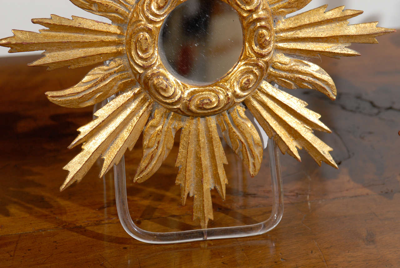 Three Small French Sunburst Mirrors at 1stDibs | small sunburst mirrors ...