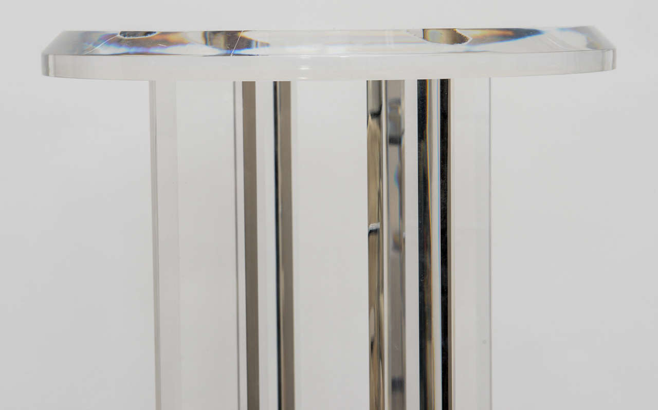 Round Lucite Pedestal at 1stDibs | lucite pedestals