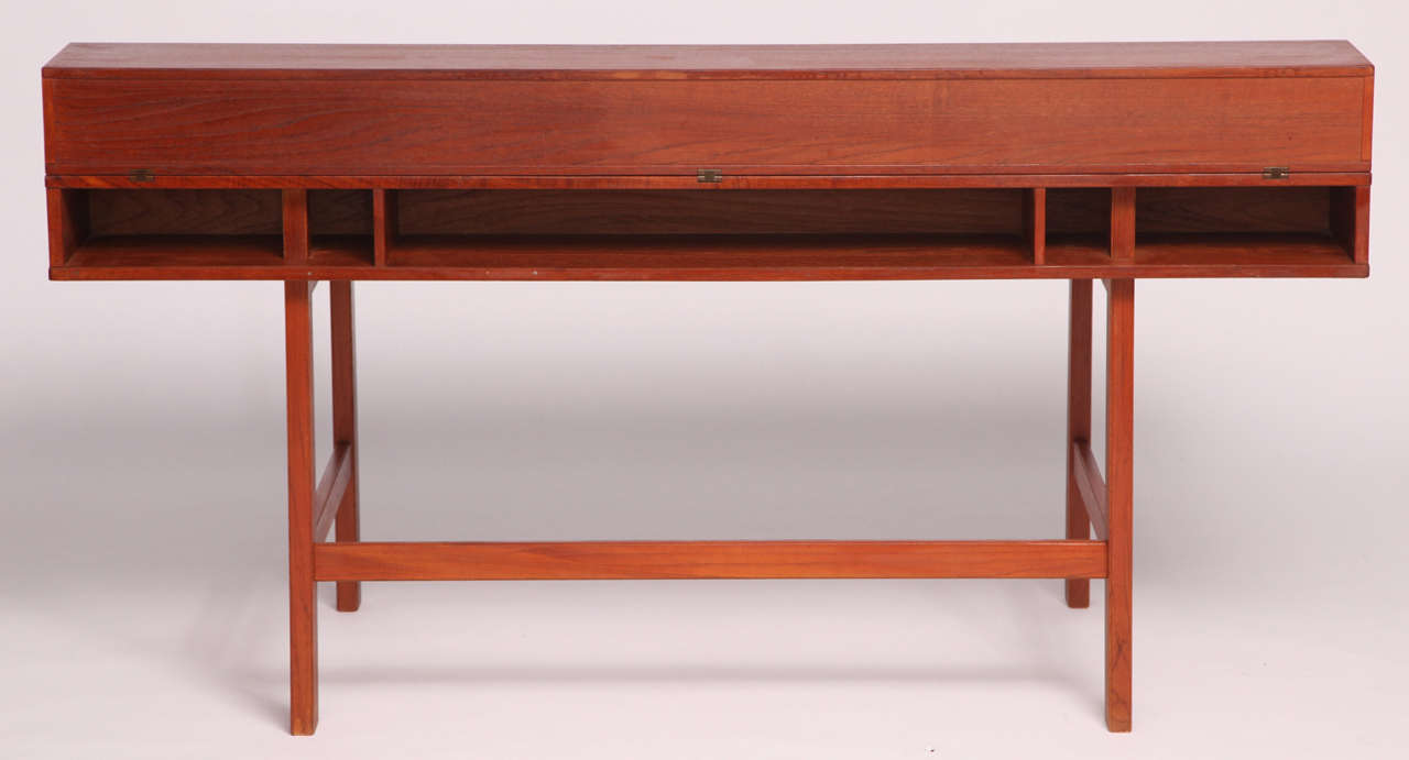 Full Size Clever Danish Desk with Hinged Gallery by Dansk Designs For ...