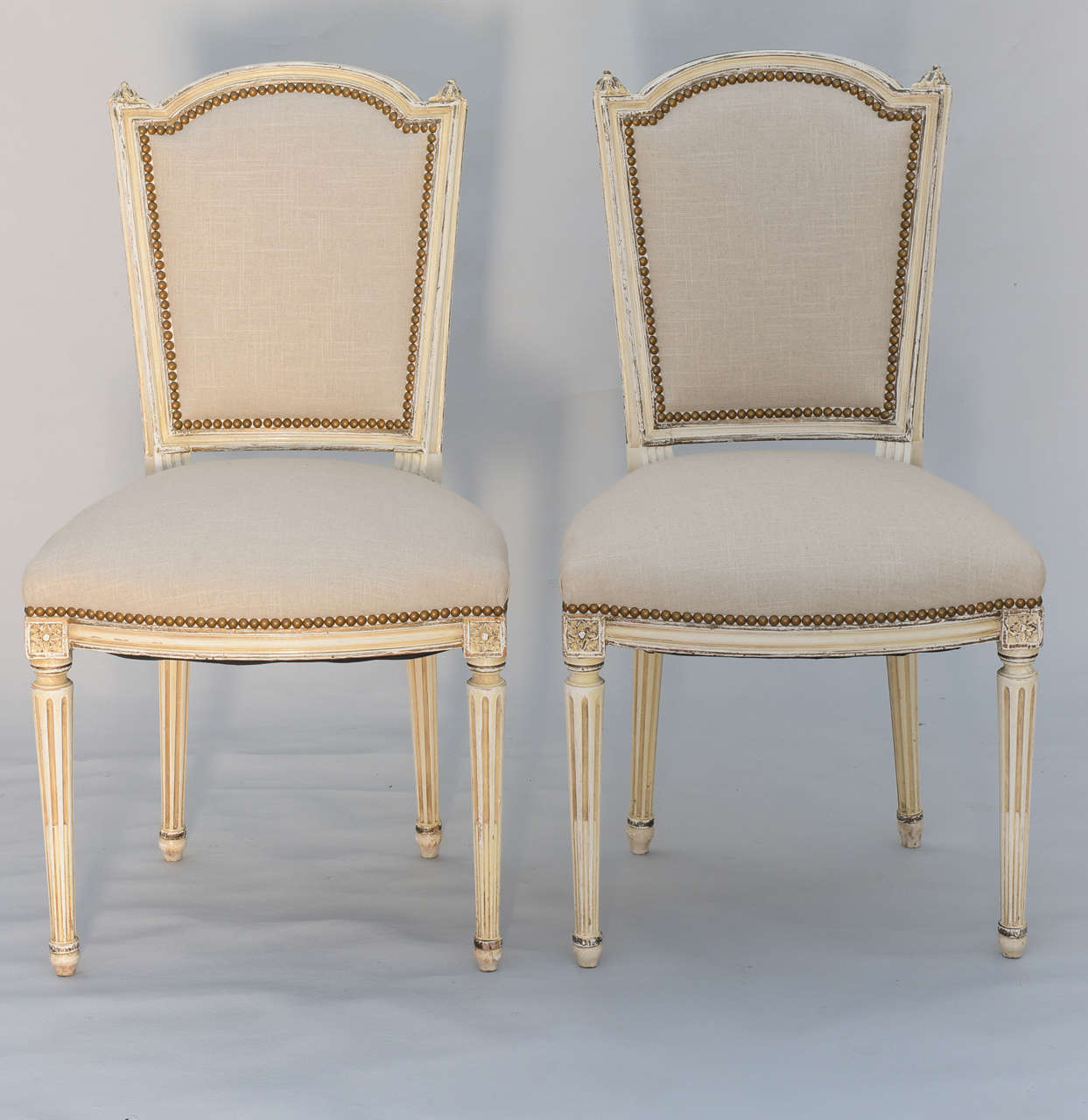 Set of Six French Dining Room Louis XVI Chairs at 1stDibs