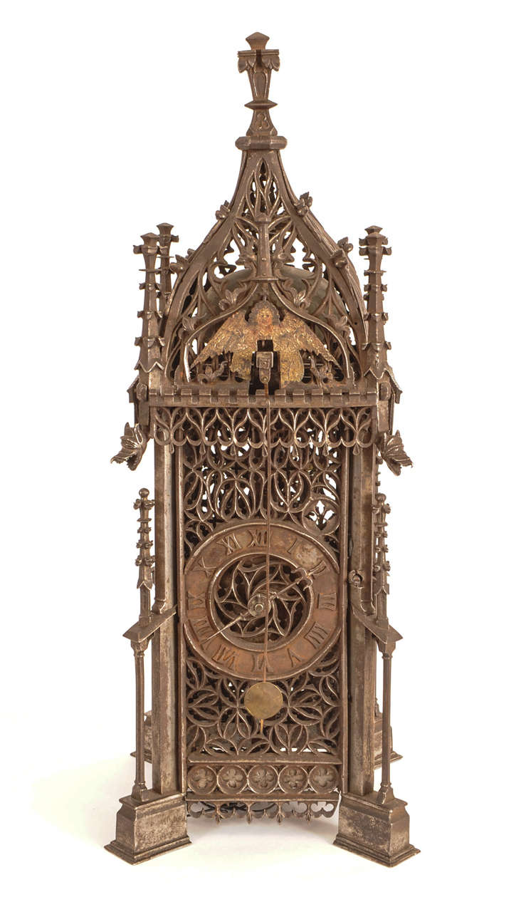 Early Possibly French Gothic Iron Chamber Clock, circa 1481 For Sale at ...