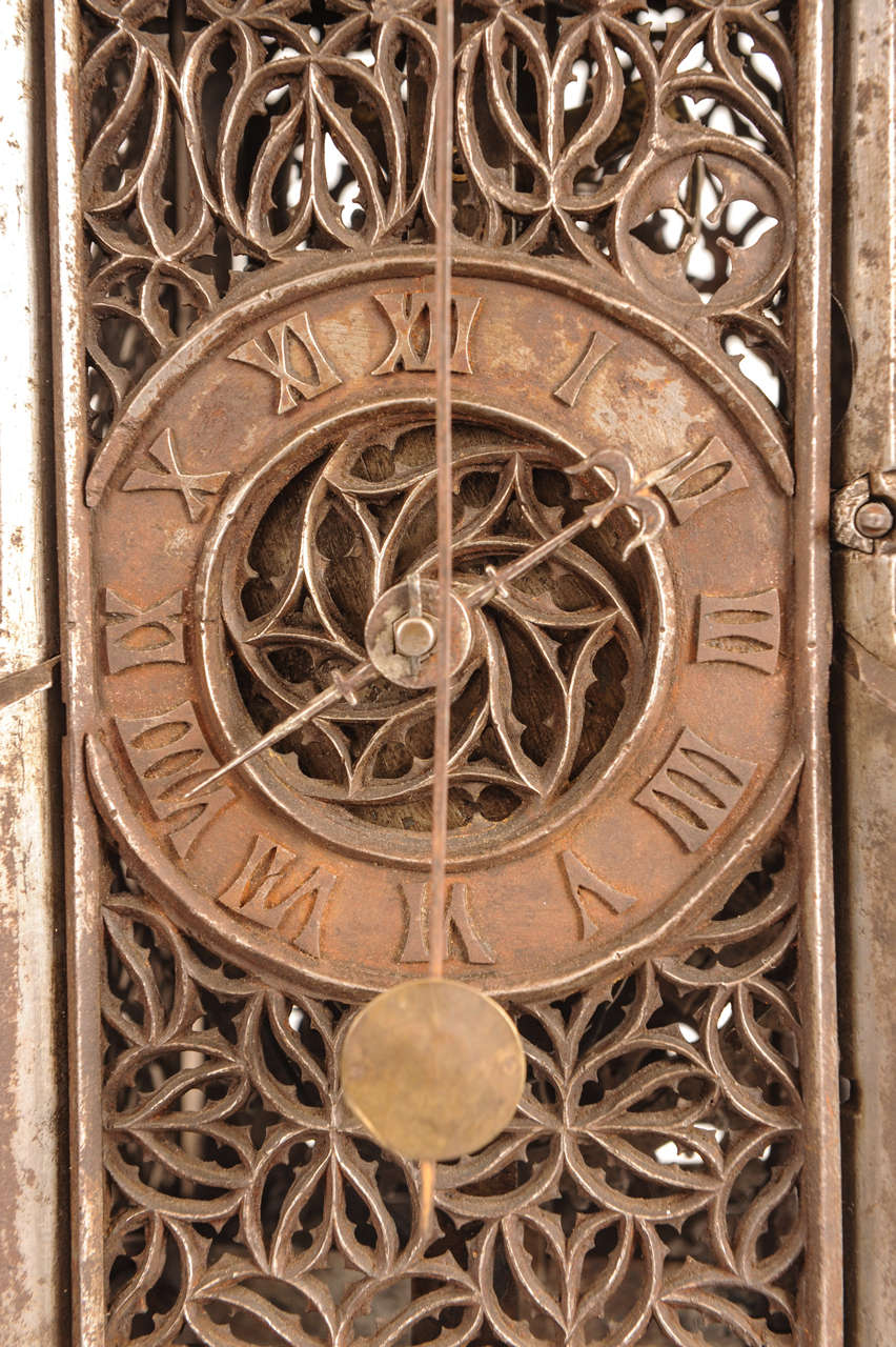Early Possibly French Gothic Iron Chamber Clock, circa 1481 For Sale at ...