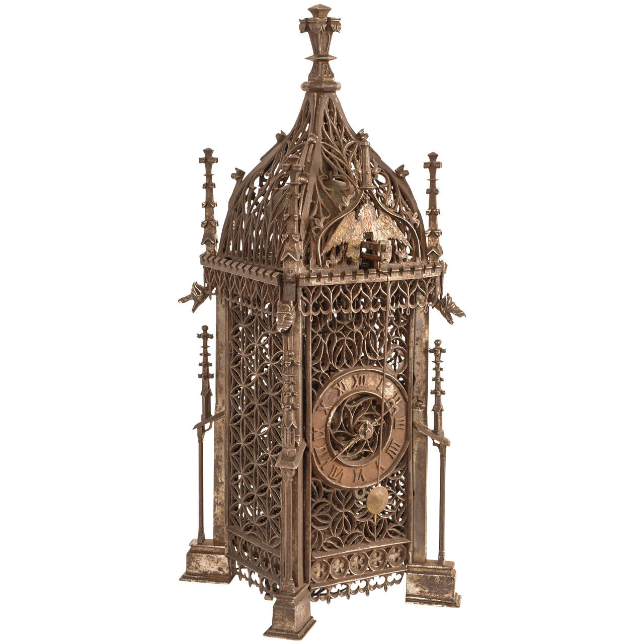 Early Possibly French Gothic Iron Chamber Clock, circa 1481 For Sale at ...