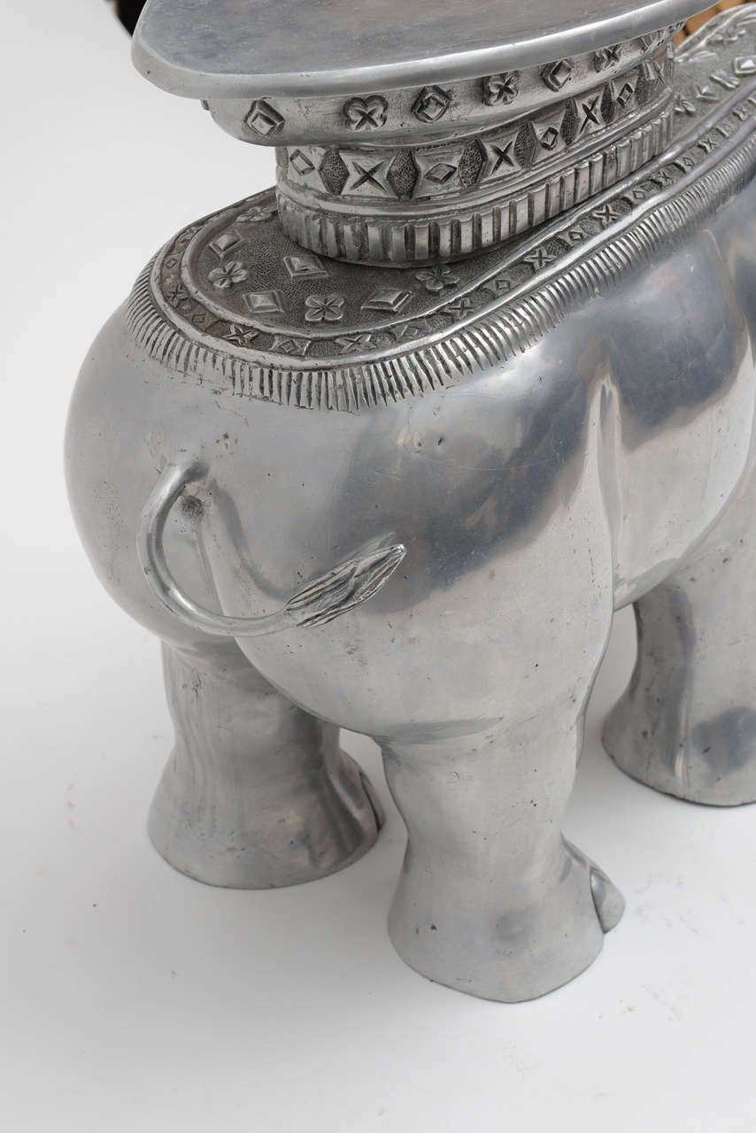 Aluminum Elephant Table For Sale at 1stDibs
