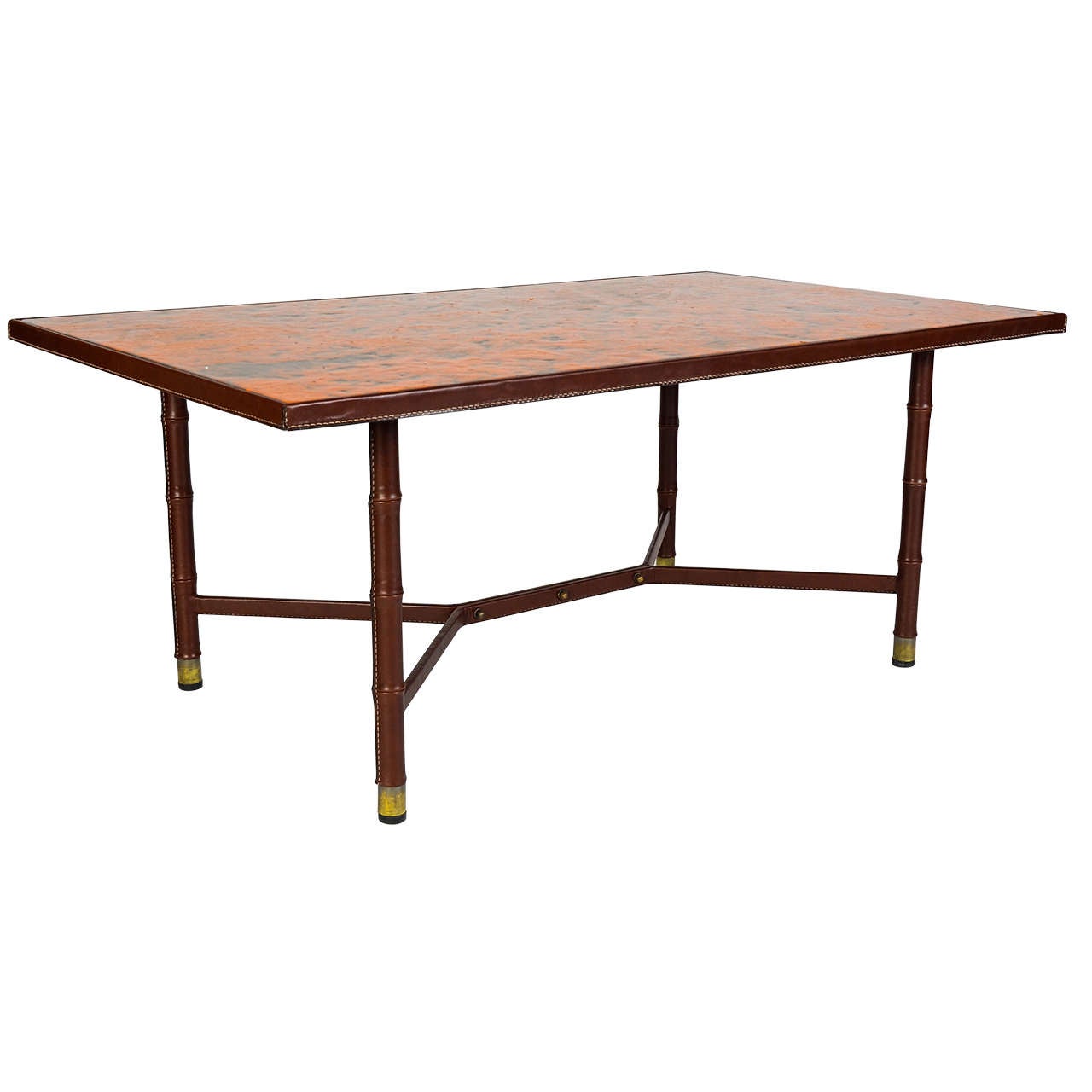 Jacques Adnet Two Tiered Table at 1stDibs