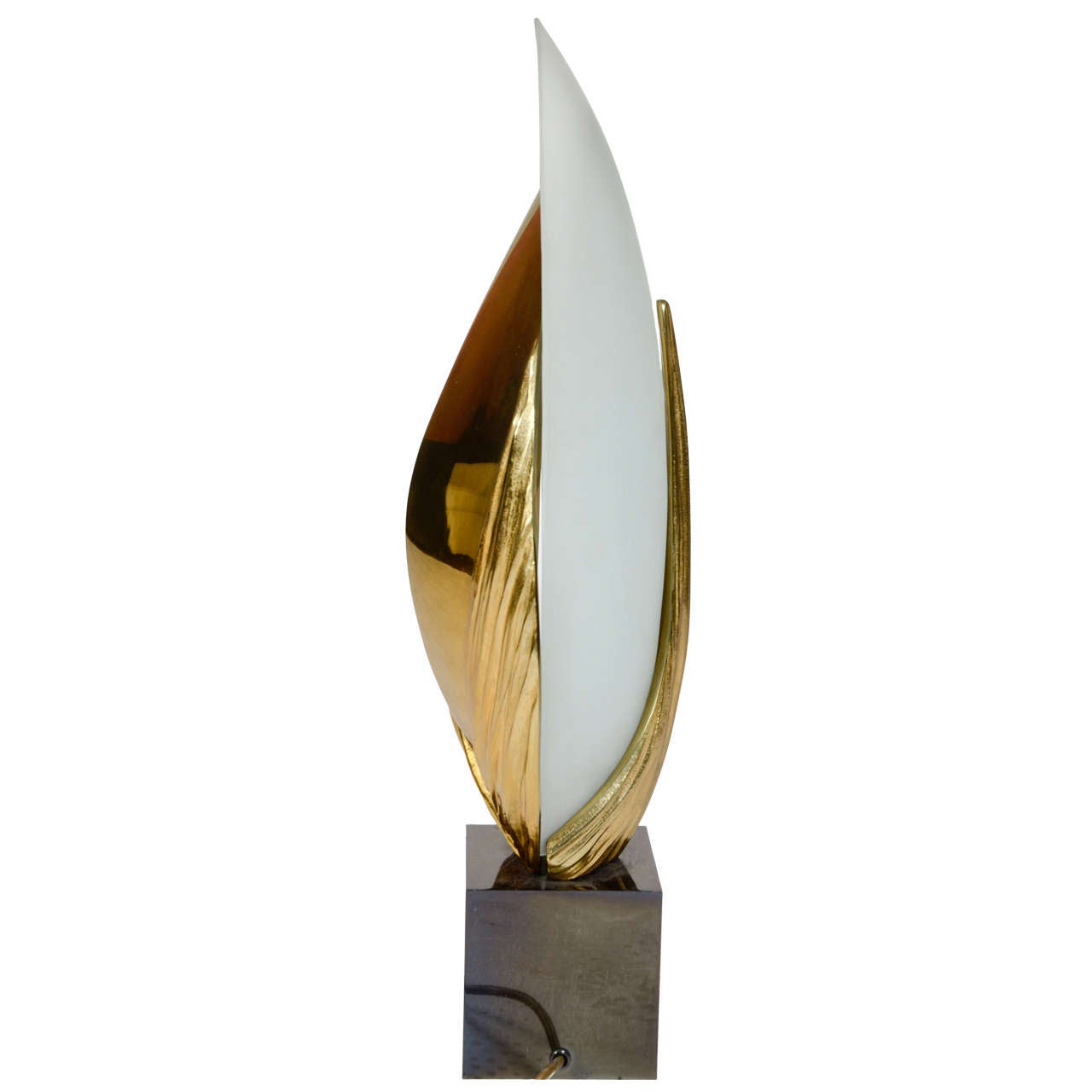 Maison Charles Pomegranate Bronze Table Lamp Signed For Sale at 1stDibs