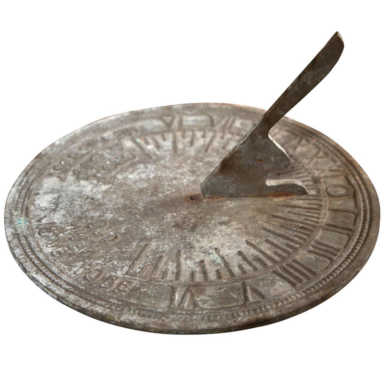 Zinc Sundial at 1stDibs