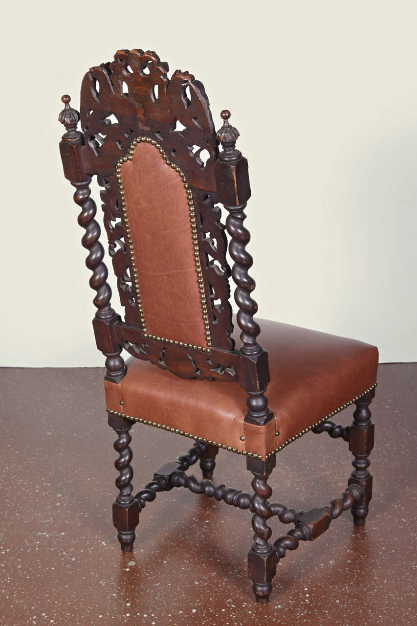 Pair of Spanish Baroque Style Side Chairs at 1stDibs | baroque ...