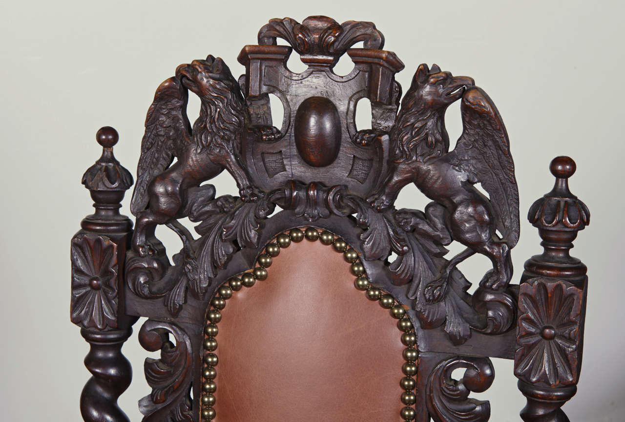 Pair of Spanish Baroque Style Side Chairs at 1stDibs | baroque ...