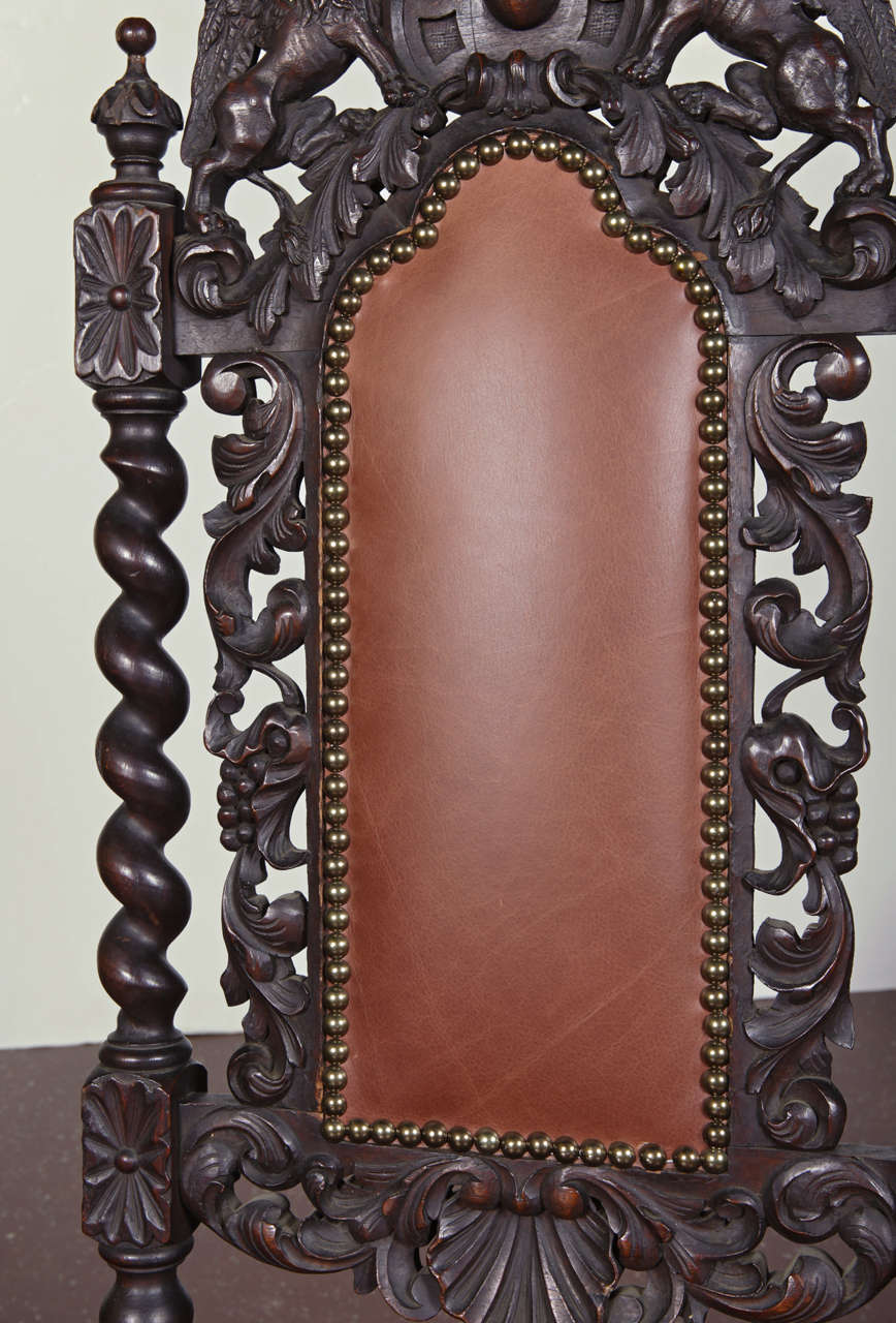 Pair of Spanish Baroque Style Side Chairs at 1stDibs | baroque ...