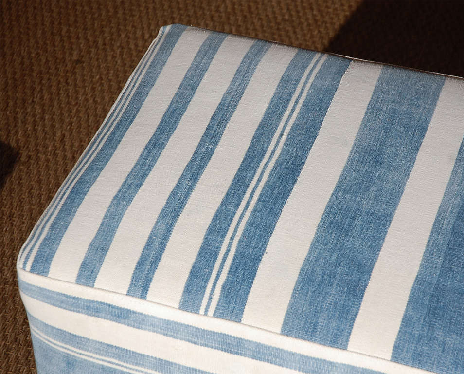 Vintage Indian Dhurrie Ottoman/Bench at 1stDibs