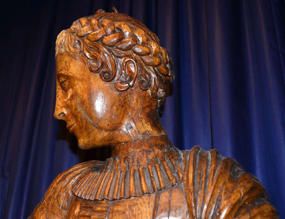Large Statue of Saint Barbara For Sale at 1stDibs
