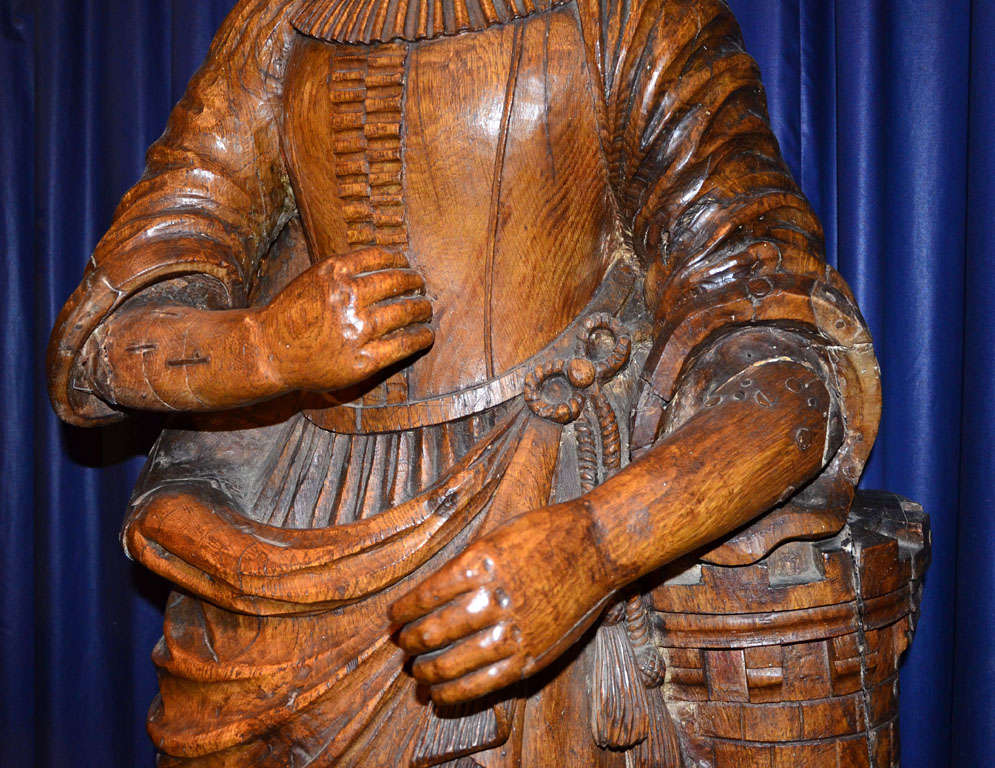 Large Statue of Saint Barbara For Sale at 1stDibs