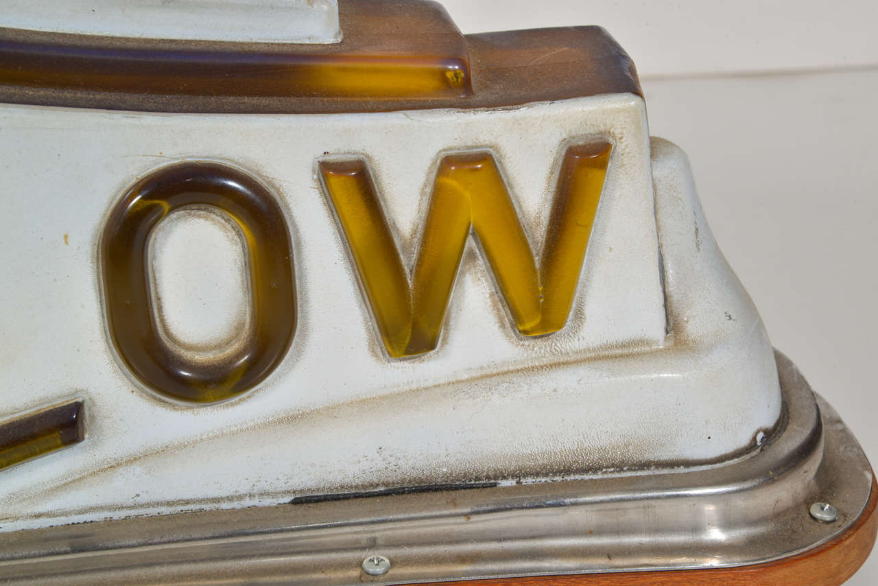 Vintage Yellow Cab Roof-top Call Light at 1stDibs | vintage taxi roof ...