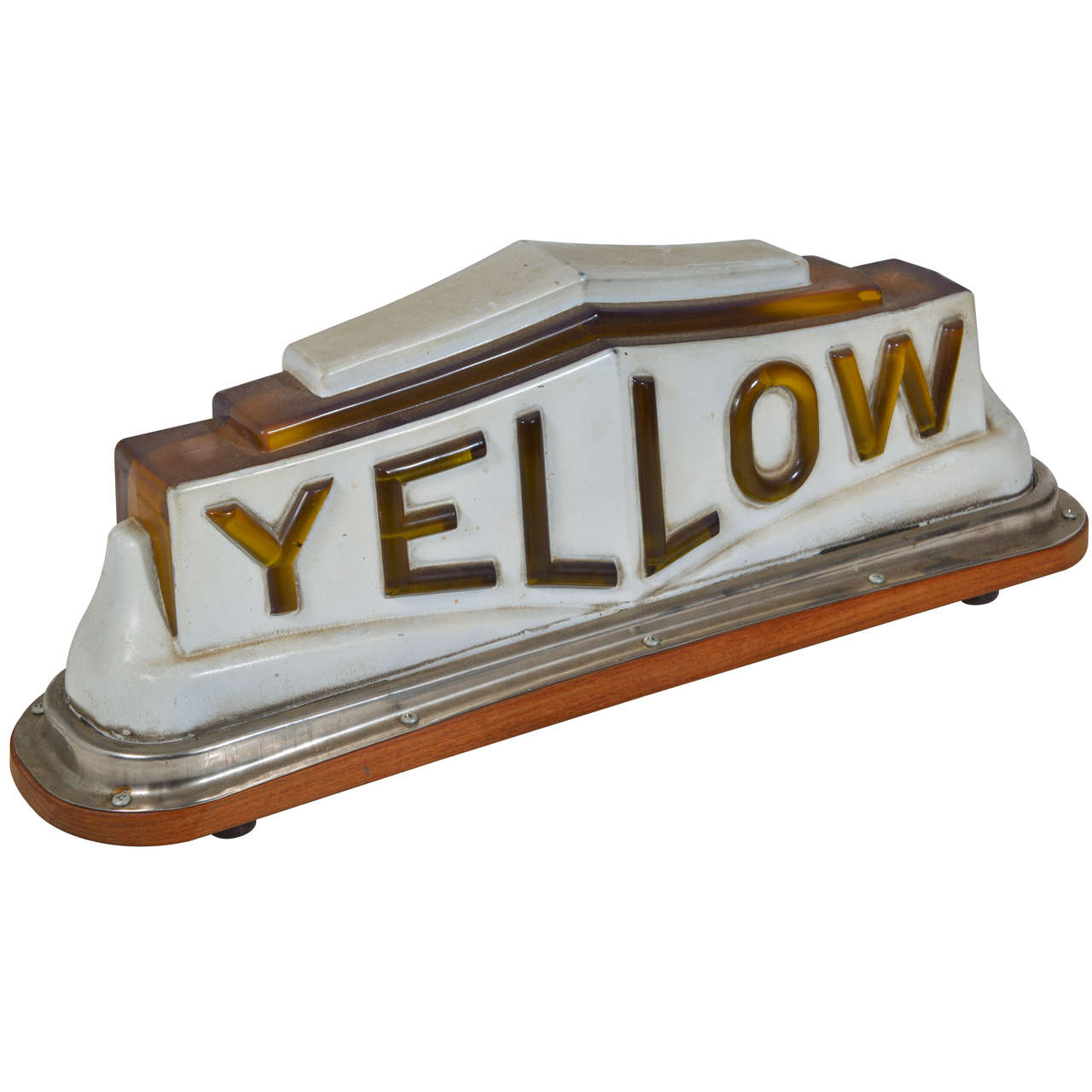 Vintage Yellow Cab Roof-top Call Light at 1stDibs | vintage taxi roof ...