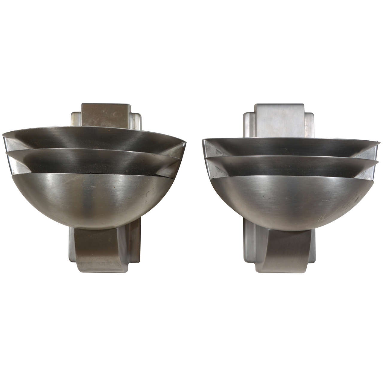 Machine Age wall sconces by Rambusch at 1stDibs